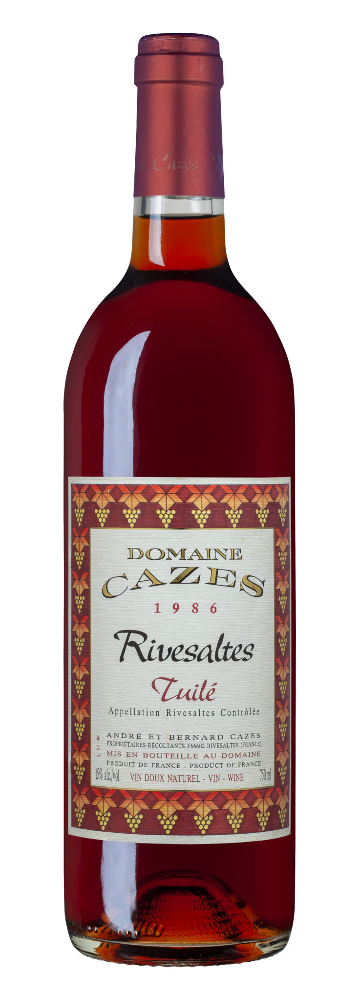 Domaine Cazes - Rivesaltes Tuilé 1988 - Domaines du Roussillon